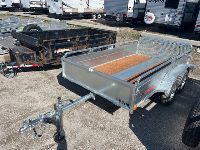 2025 K-Trail 5.5 X 10 Galvanized High Side Tandem Axle Utility Trailer ...