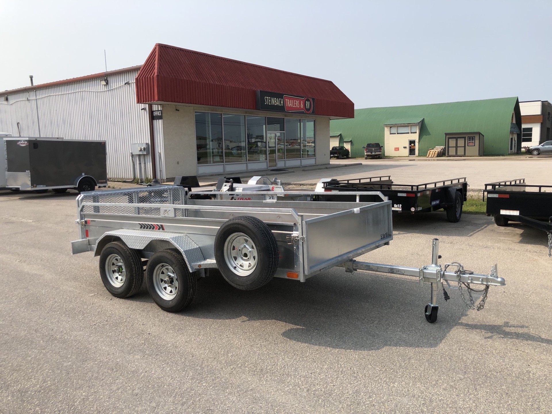 2025 K-Trail 5.5 X 10 Galvanized High Side Tandem Axle Utility Trailer ...